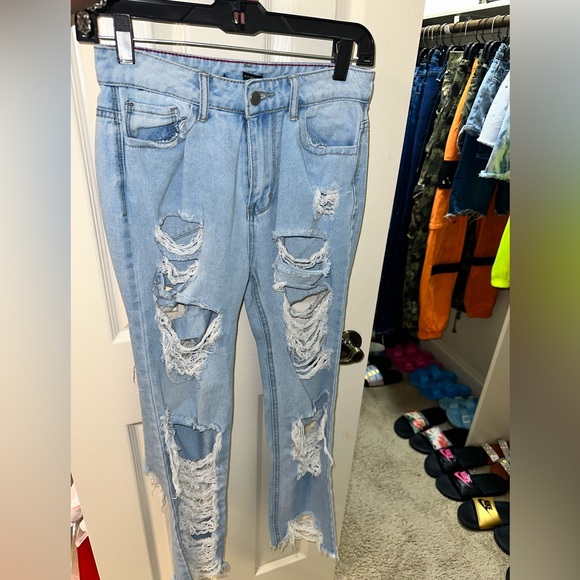 Jeans | Super Ripped Baggy Jean | Poshmark